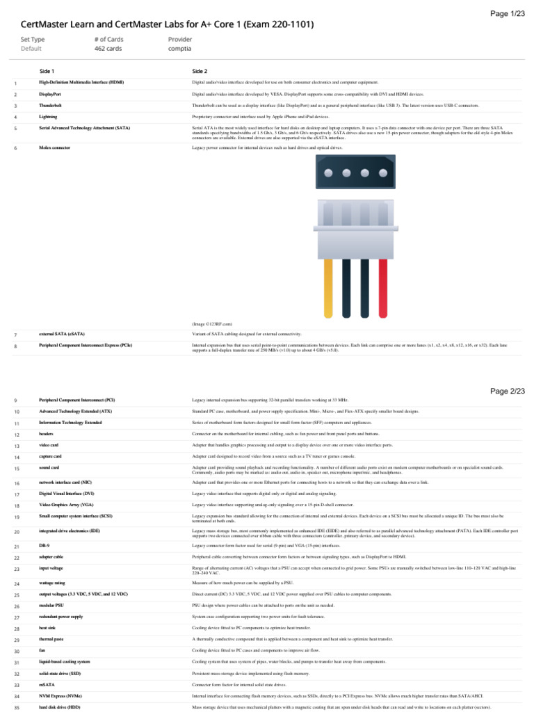 CertMaster Learn and CertMaster Labs For A+ Core 1 (Exam 220-1101 ...
