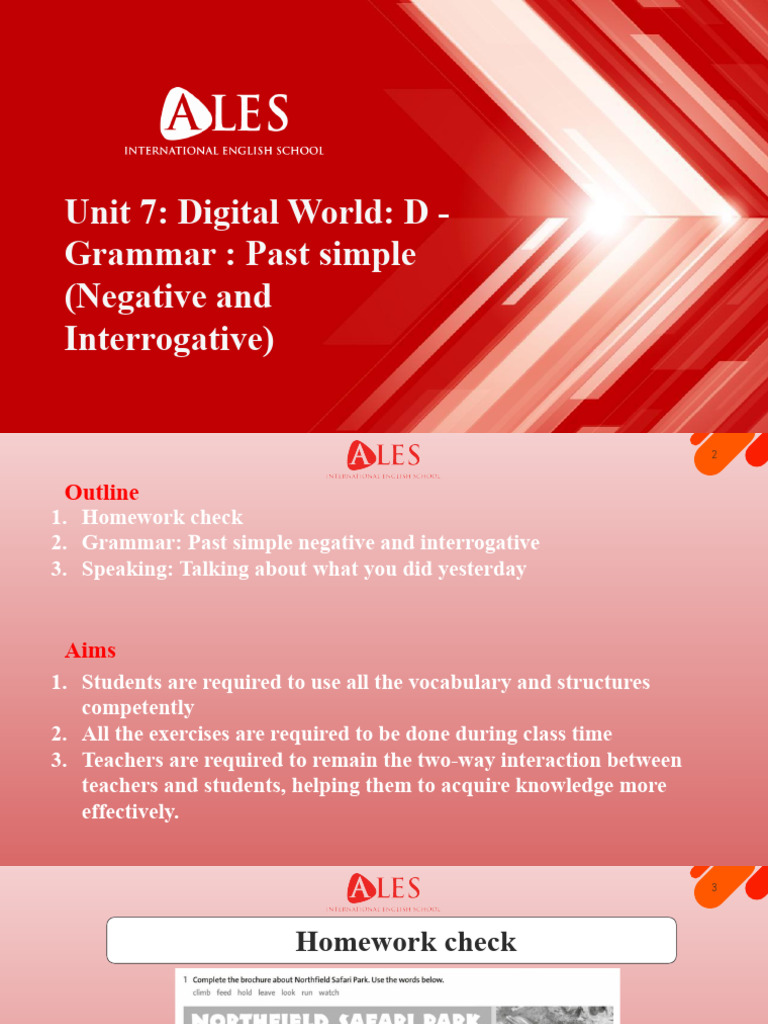L37_ Unit 7 Digital World_ D - Grammar _ Past Simple (Negative and ...