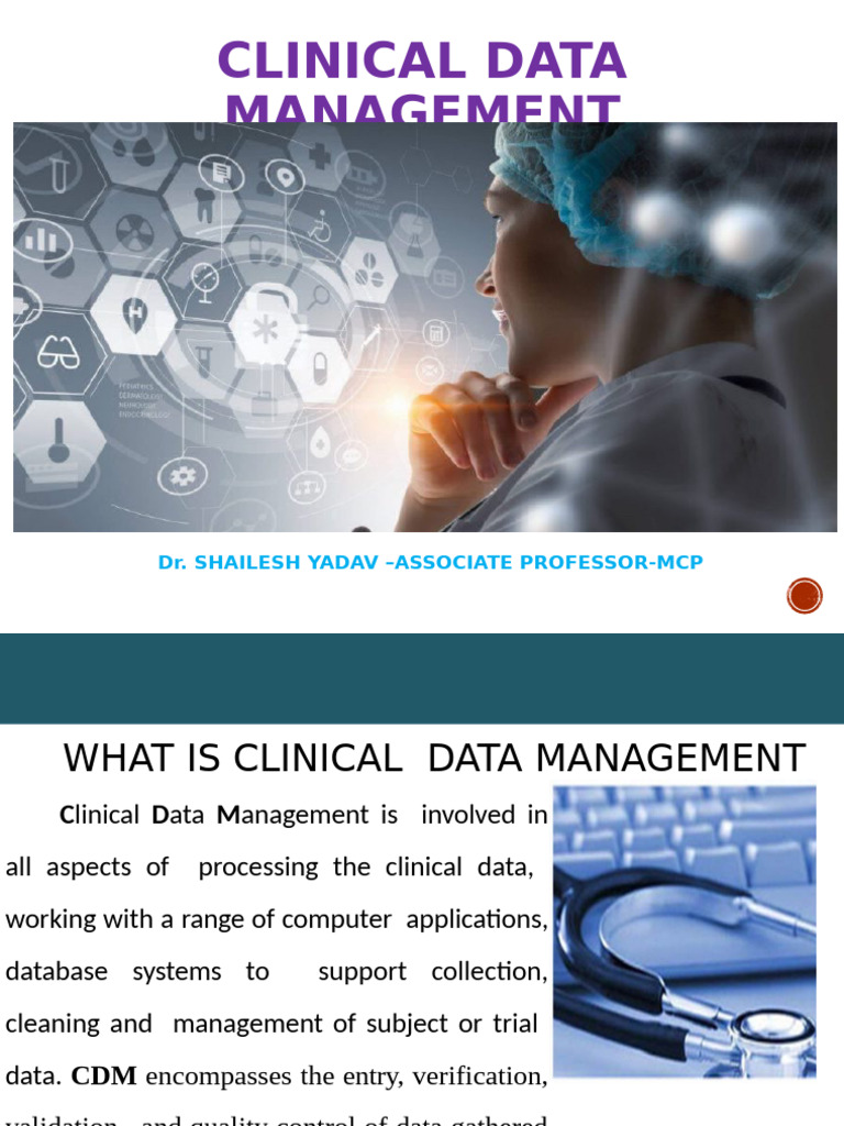 Clinical Data Management Overview | PDF | Data | Information Science