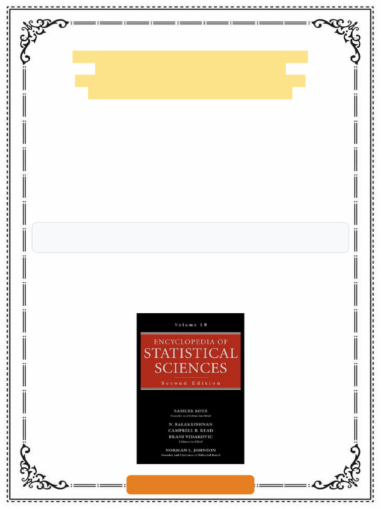 Encyclopedia of Statistical Sciences Preference Mapping to Recovery of ...