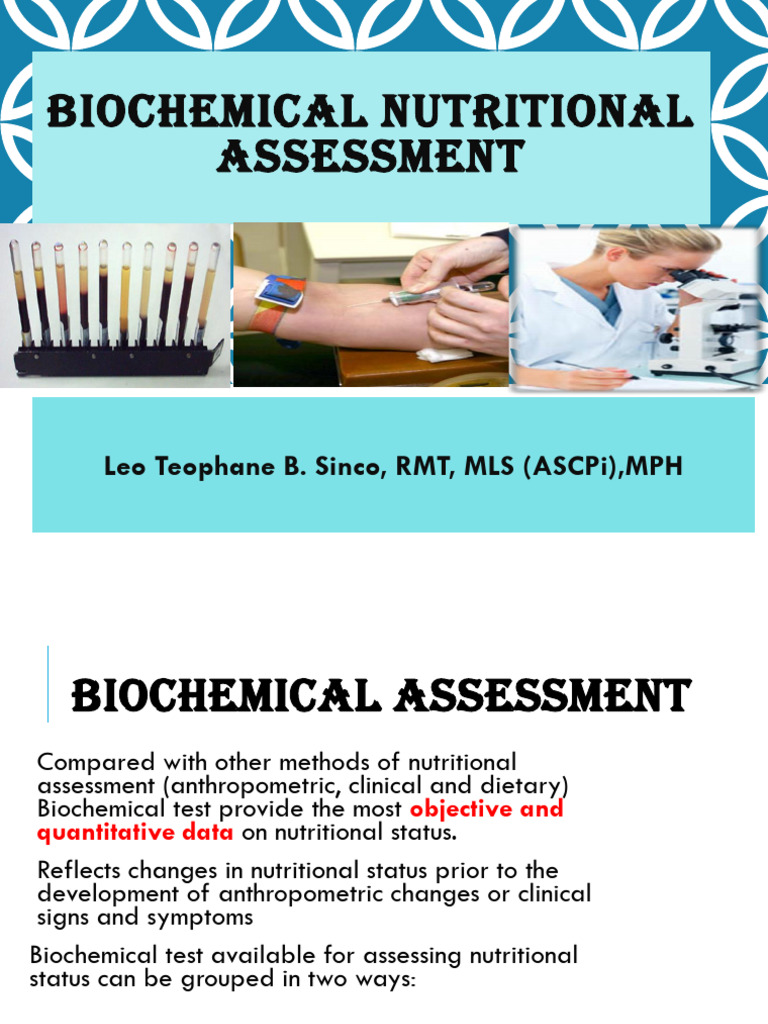 Biochemical Assessment of Nutrition 2021 | PDF | Cholesterol | Anemia