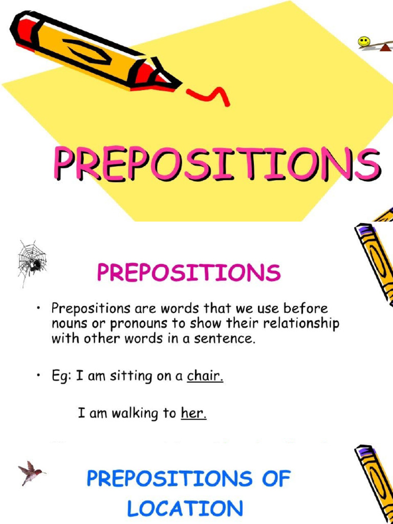 Preposition PPT | PDF