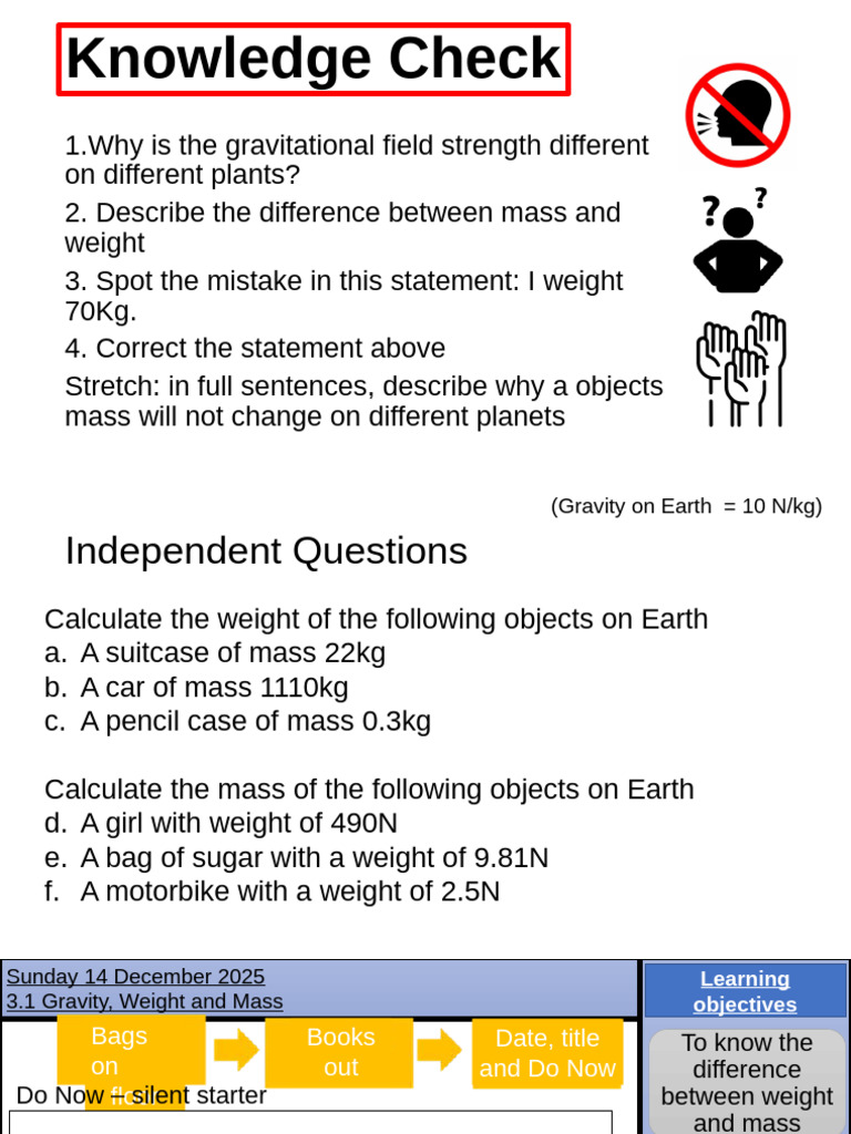 Gravity, Weight, and Mass Explained | PDF | Weight | Gravity