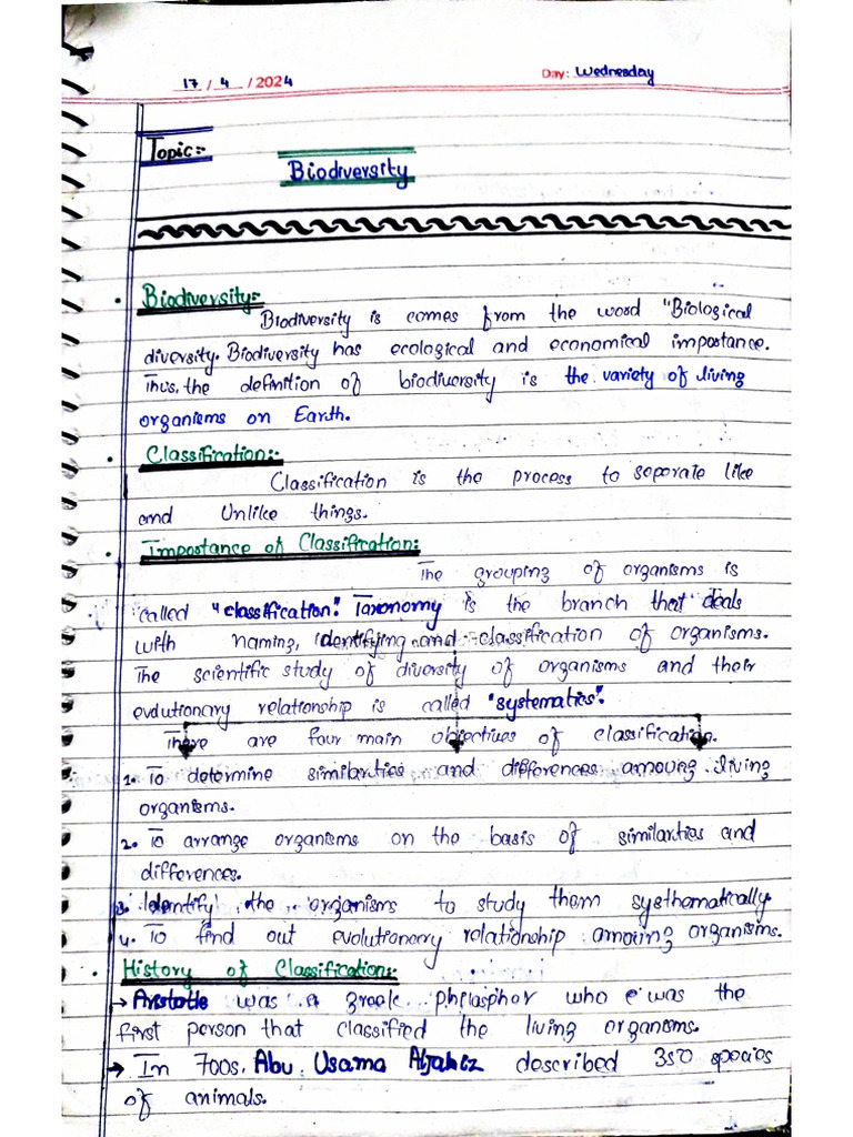 Bio CHP 2 Notes | PDF