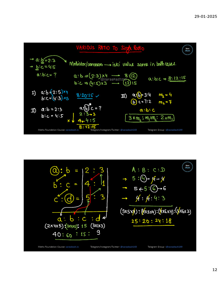 Ratio and Propotion 12-18 | PDF