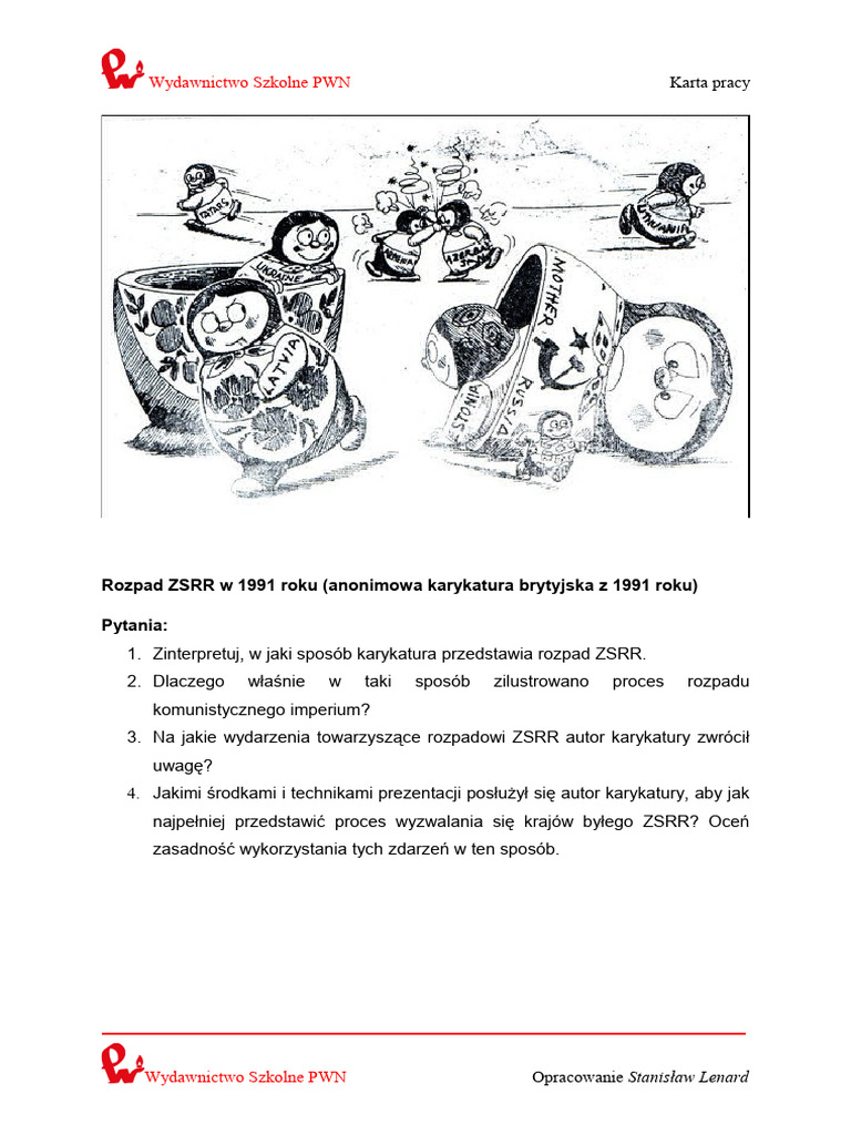 Rozpad ZSRR W 1991.-Matrioszka | PDF