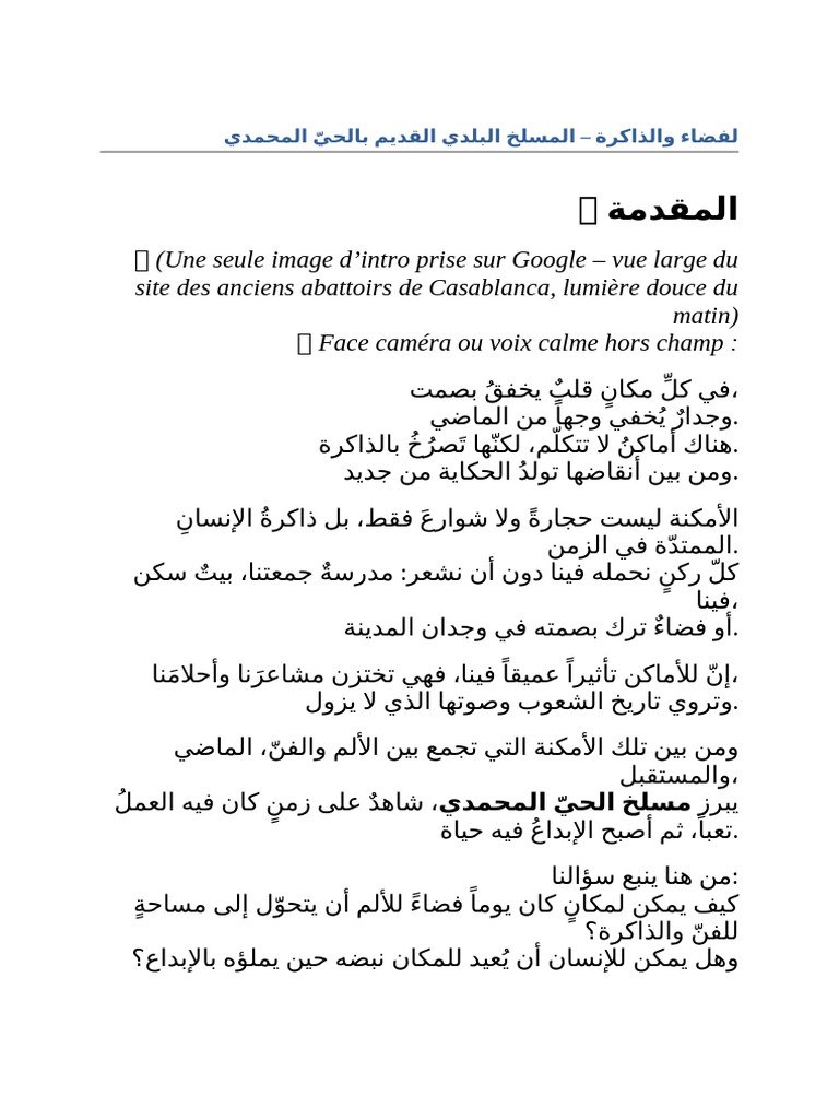 Vidéo Arabe 1 | PDF