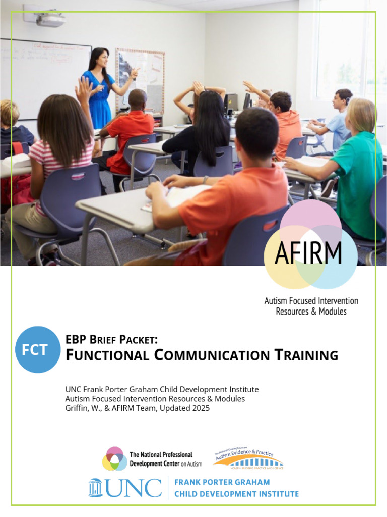 Functional Communication Training Guide | PDF | Learning | Reinforcement
