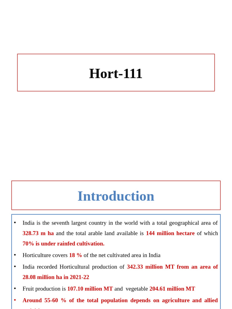 Definition and Scope | PDF | Horticulture | Vegetables