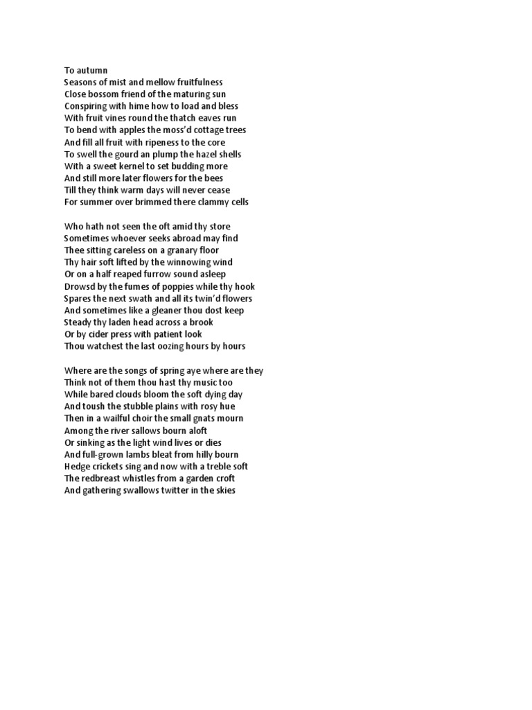 English Lit Poems | PDF | Poetry | Nature