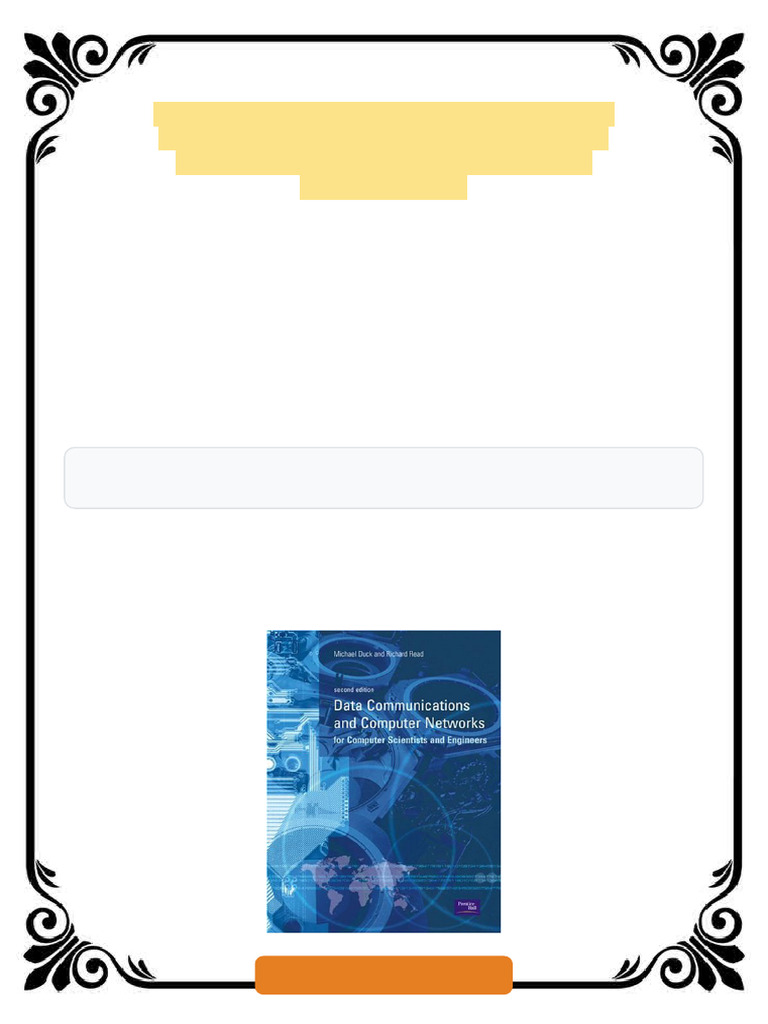 Data Communications and Computer Networks For Computer Scientists and ...