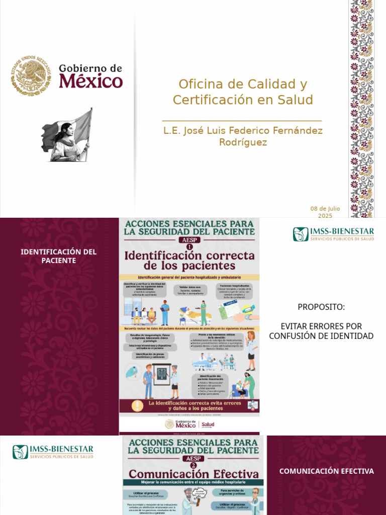 Plantilla Imss-Bienestar PPT Infografia Aesp | PDF