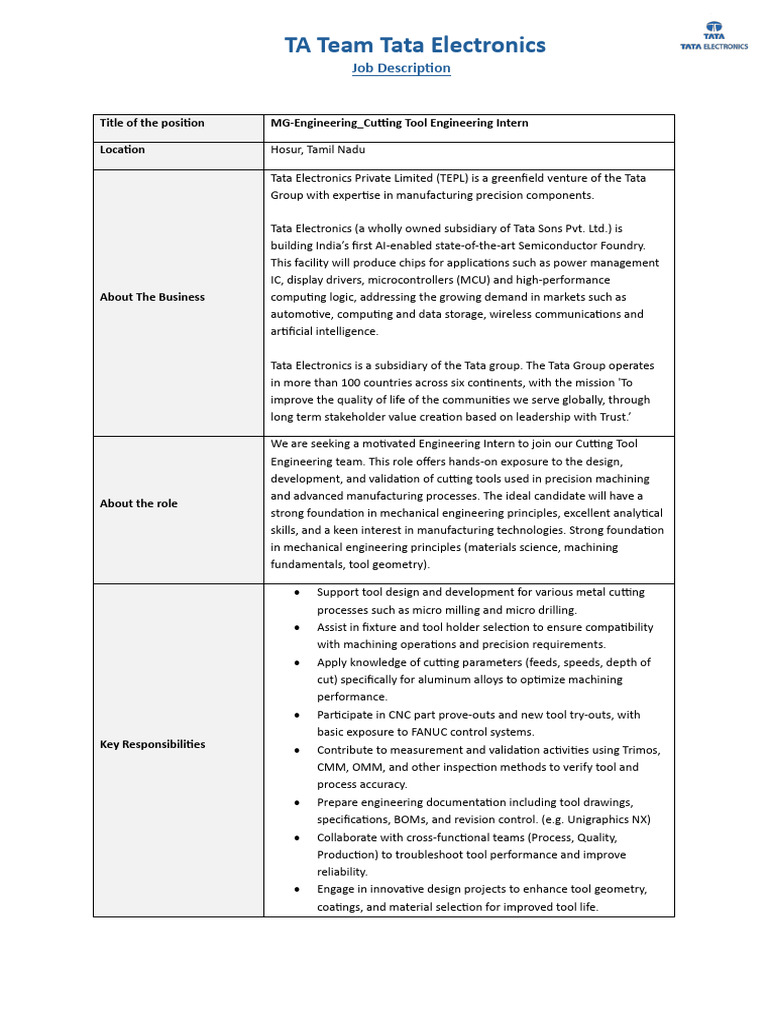 Tata Electronics | PDF | Engineering | Microcontroller
