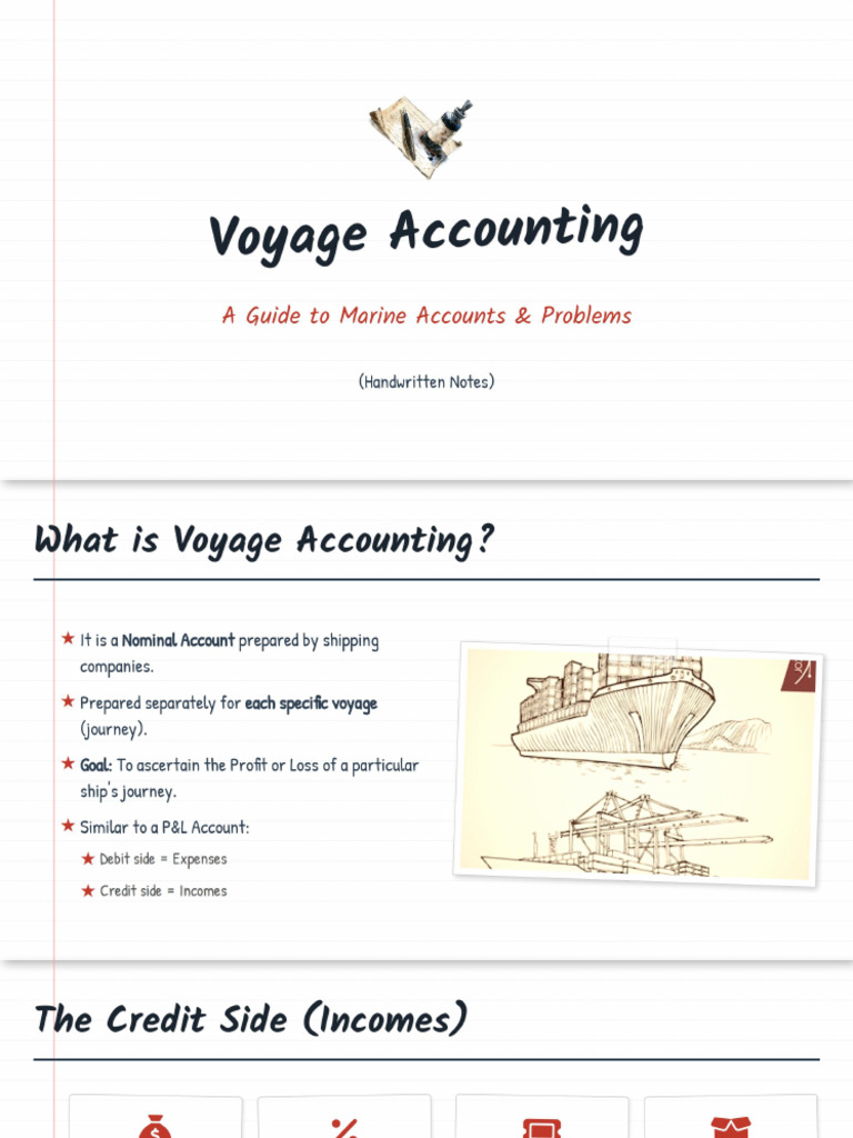 Voyage Accounting - Handwritten Style | PDF