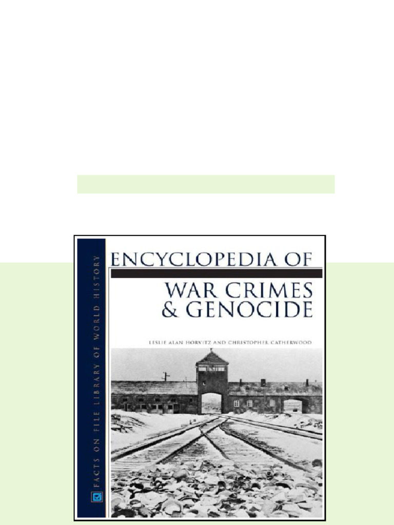 (Ebook) Encyclopedia of War Crimes And Genocide (Facts on File Library ...