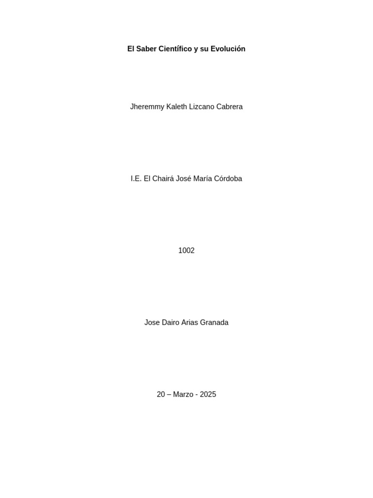 Un Conocimiento en Constante Evolución | PDF