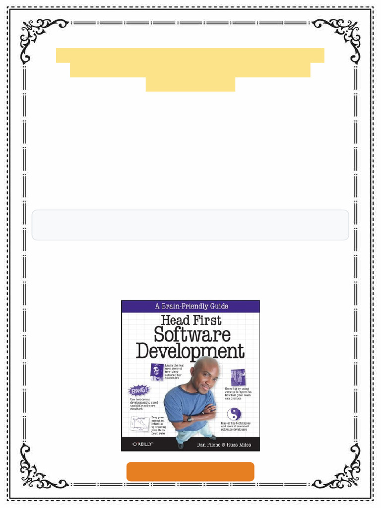 Head First Software Development 1st Edition Dan Pilone ebook fully downloadable | PDF | Version ...