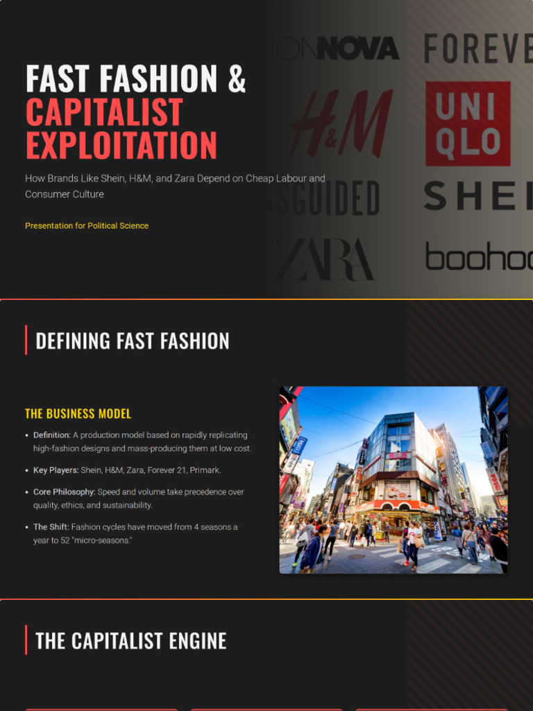 Fast Fashion & Capitalist Exploitation (Mine) | PDF