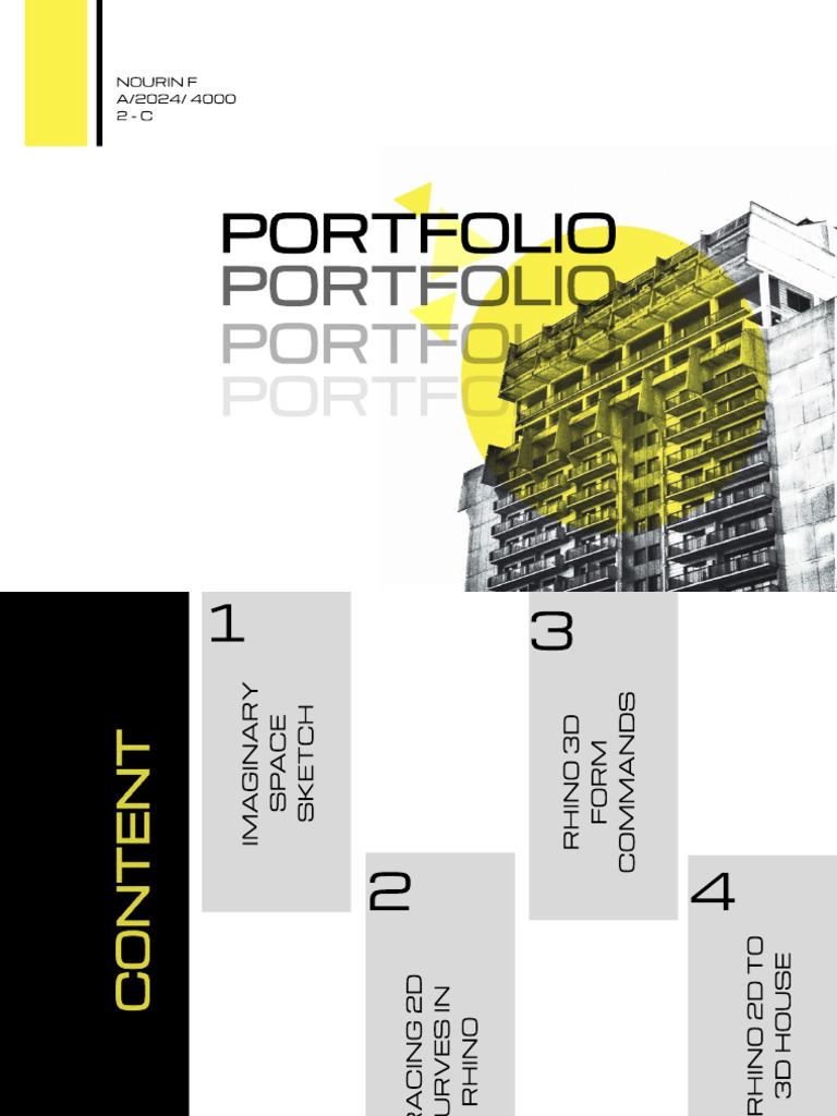 Portfolio of 3D Modeling Projects | PDF
