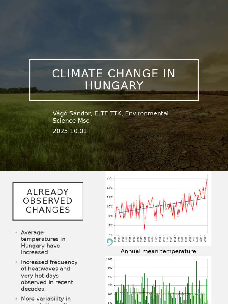 Climate Changes Hungary Presentation | PDF | Precipitation | Natural ...