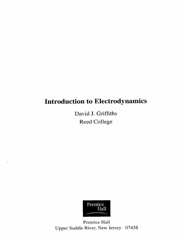 Introduction To Electrodinamic | PDF