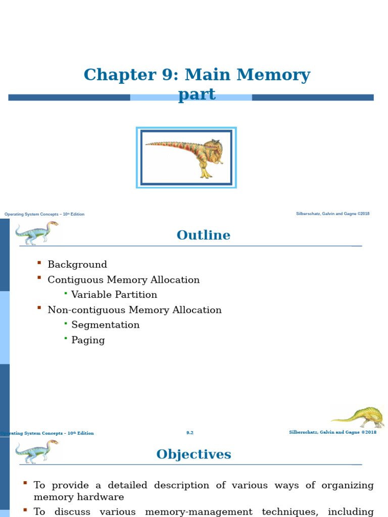 Lecture 07- Chapter 9 - Main Memory 2025 2 | PDF | Computer Data ...