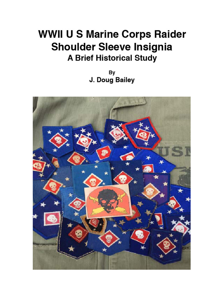 WWII Marine Raider Insignia History | PDF