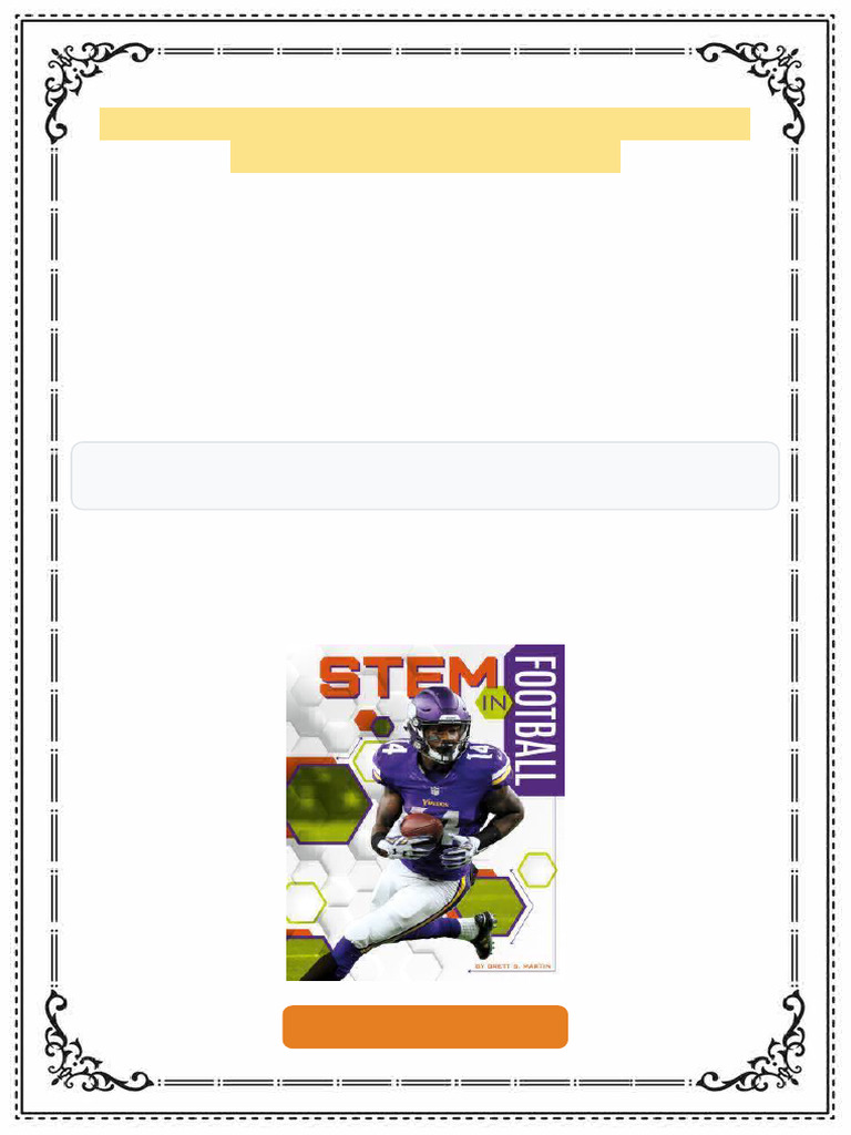 STEM in Football Brett S. Martin Ebook Vector PDF | PDF | Gridiron ...