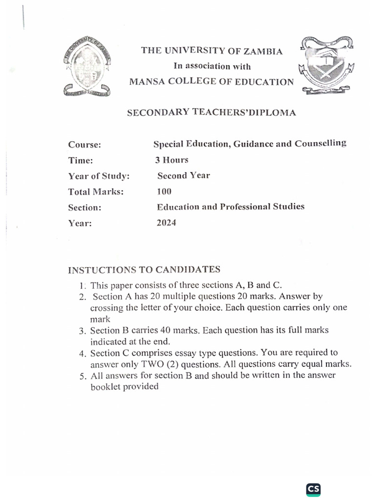 Seg Exam | PDF