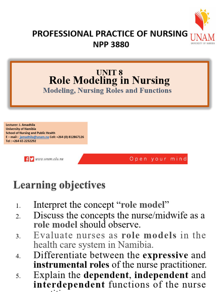 Role Modeling in Nursing Practice | PDF | Nursing | Physician
