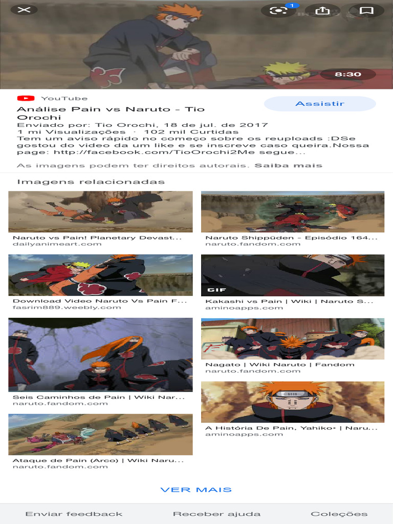 Naruto vs Pain Estacas - Pesquisa Google | PDF