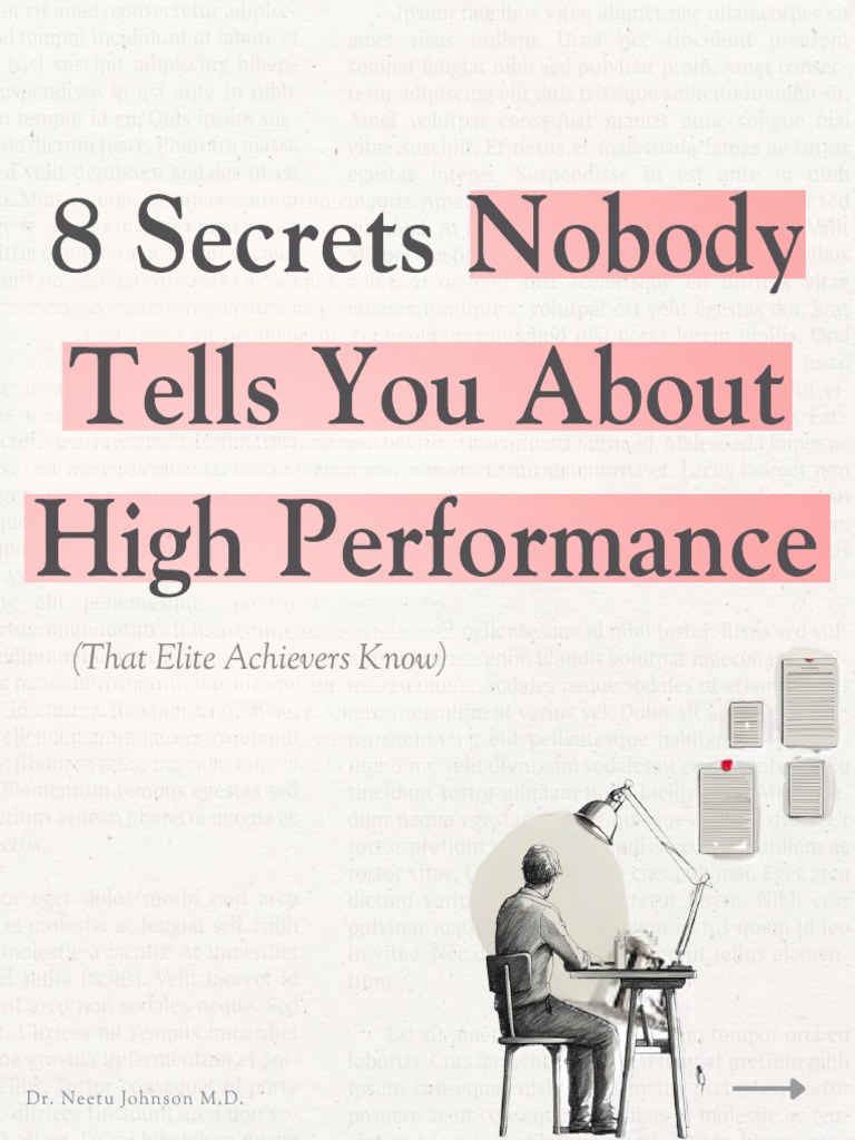 8 Secrets of High Performers Revealed | PDF