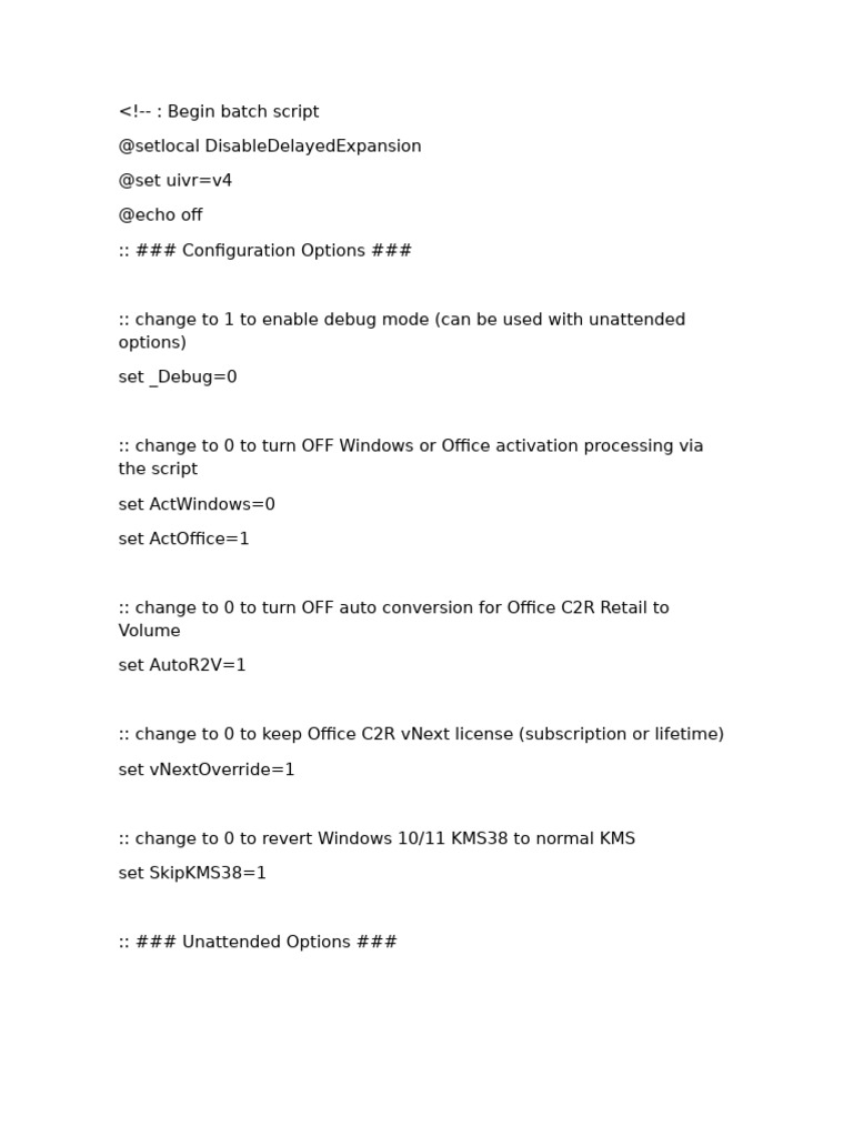 KMS Activation Batch Script Guide | PDF
