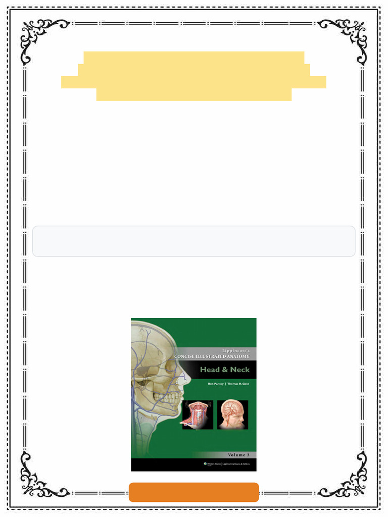 Lippincott's Concise Illustrated Anatomy Head and Neck 3rd Edition by ...