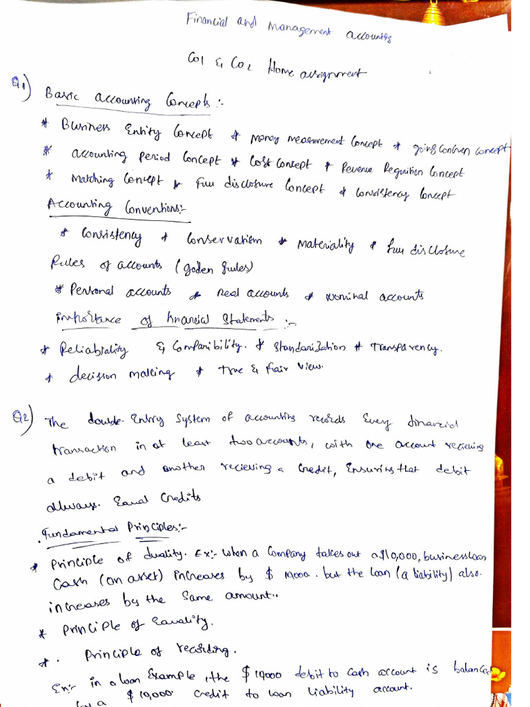Financial and Management Accounting | PDF