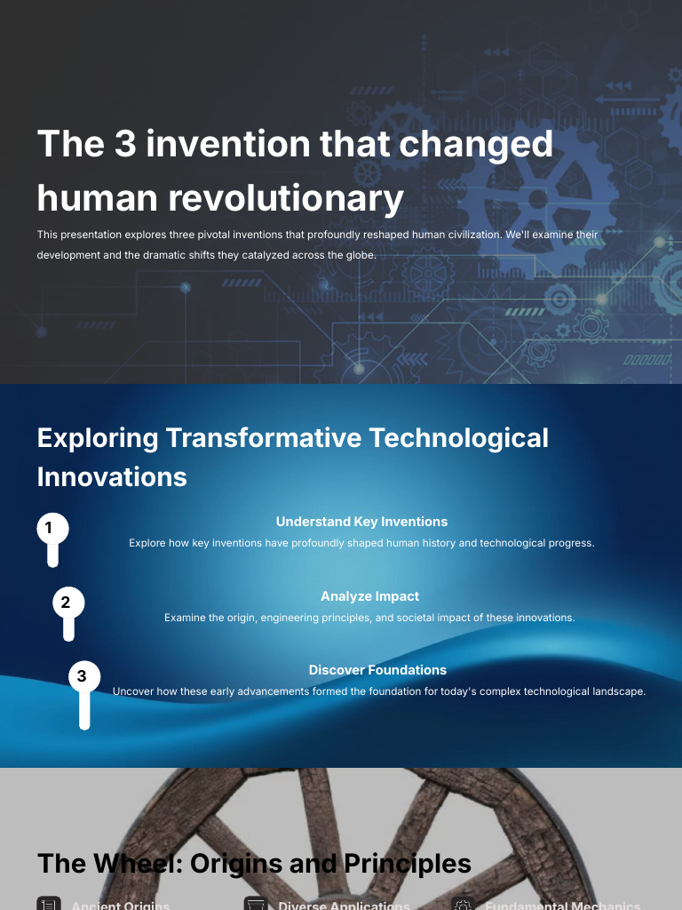 The 3 Invention That Changed Human Revolutionary | PDF | Wheel | Steam ...