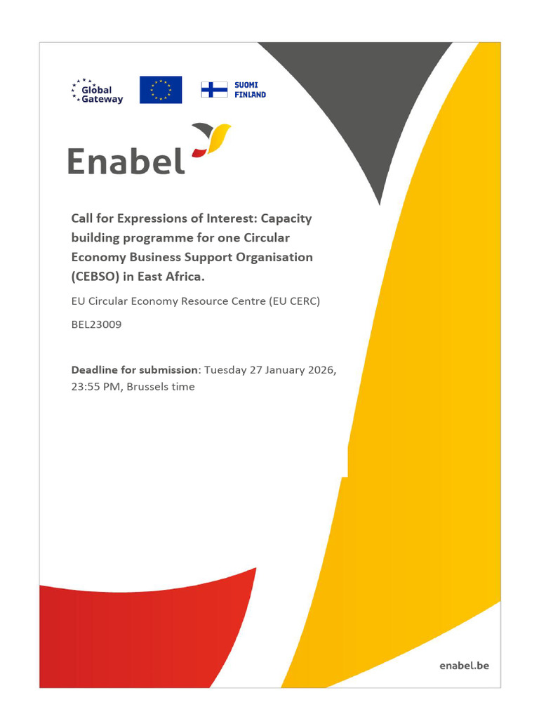 1 1. Guidelines Call for Expressions of Interest BEL23009 EoI 001 | PDF ...