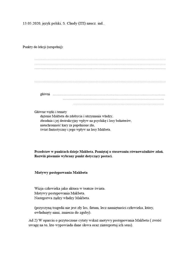13.05.2020 Jezyk Polski S. Chu 1589398014 | PDF