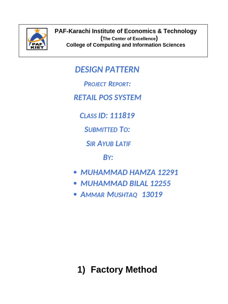 DP_Project_final | PDF | Class (Computer Programming) | Software Design ...