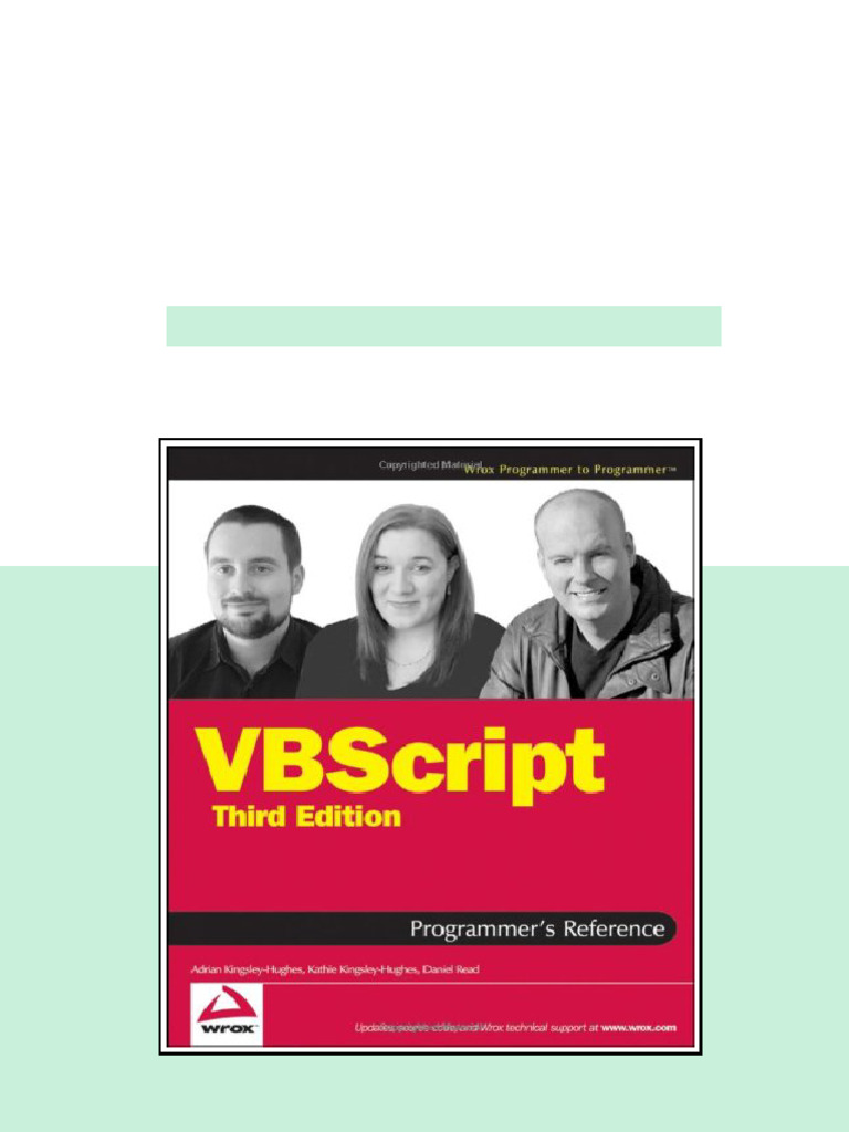 (Ebook) VBScript Programmer's Reference by Adrian Kingsley-Hughes, Kathie Kingsley-Hughes ...