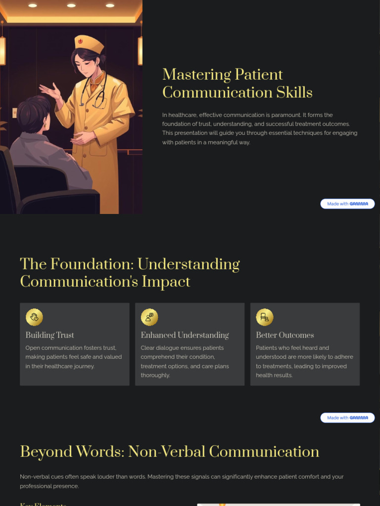 Mastering Patient Communication Skills | PDF
