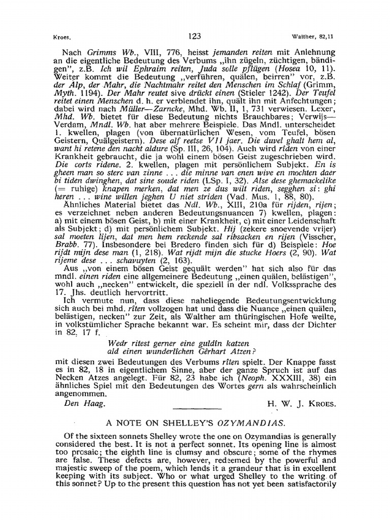 Analysis of "Ozymandias" by Shelley | PDF | Poetry | Stanzaic Form