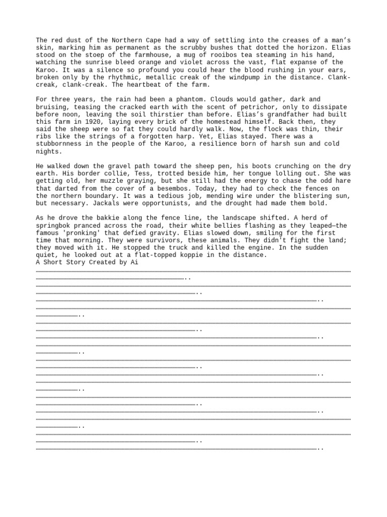 The Silence of The Karoo | PDF