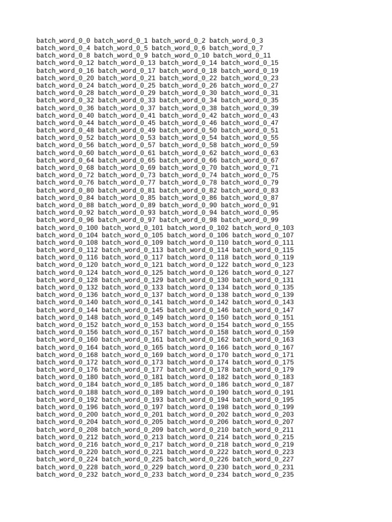 Random Batch 1 | PDF