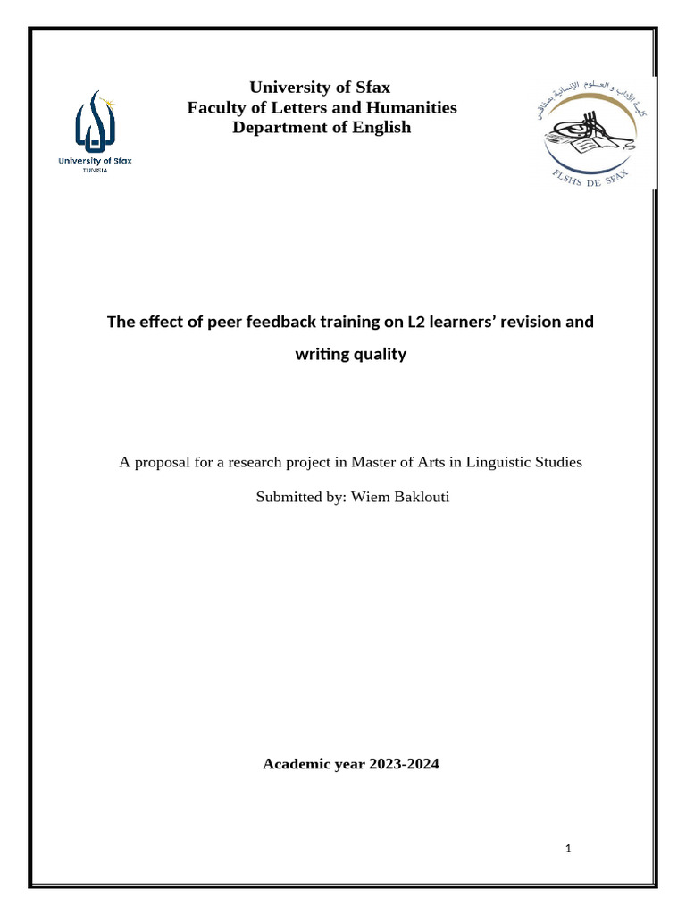 Revised Proposal 2024 (2) | PDF | Adjective | Peer Review