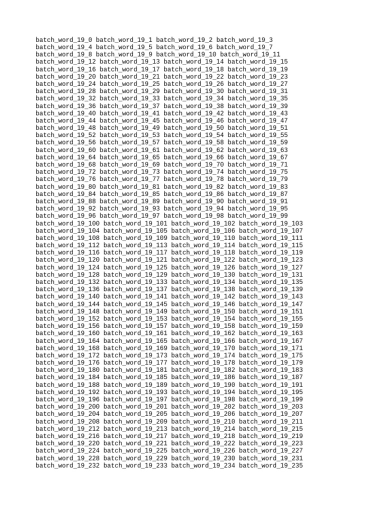Random Batch 20 | PDF