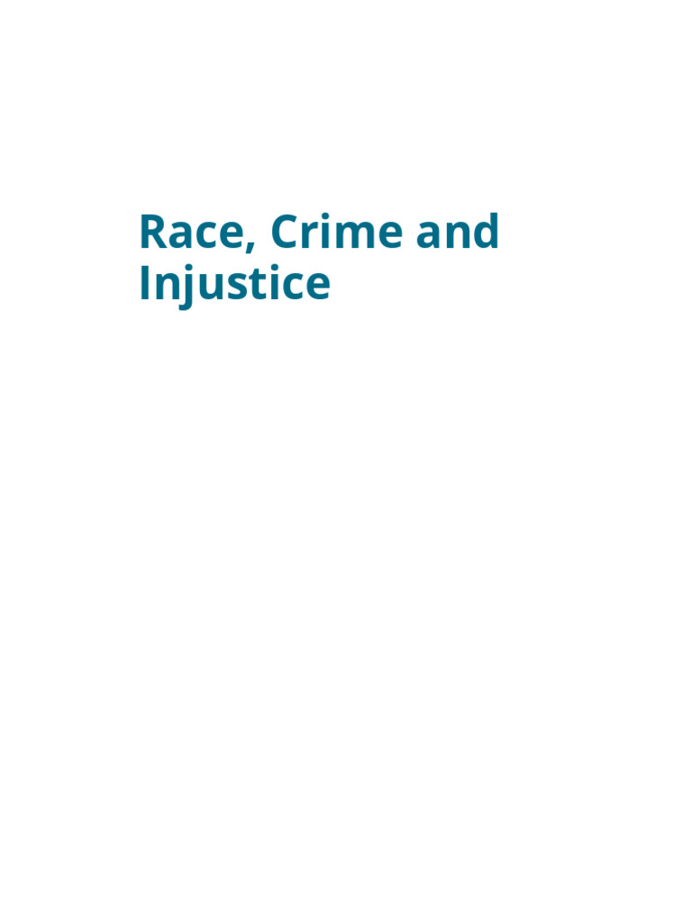 Race Crime and Injustice 1765397221 | PDF | Race (Human Categorization ...