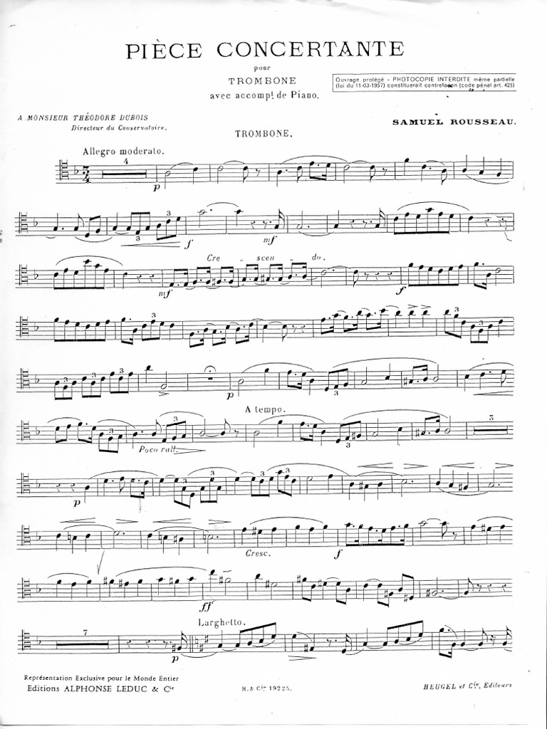Rousseau-Pièce Concertante | PDF