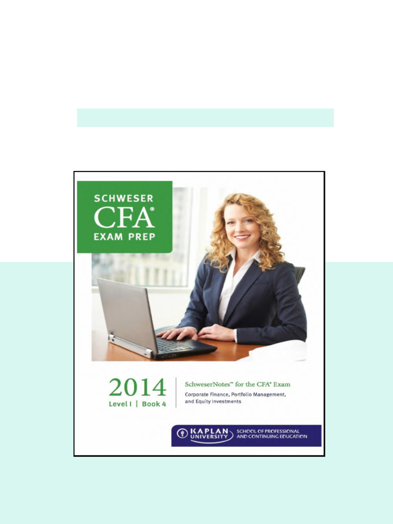 2014 CFA Level 1 Study Note Book 4 Digital Download | PDF
