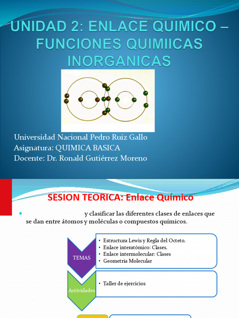 Clases de Enlaces Químicos y Geometría | PDF | Enlace químico | Enlace ...